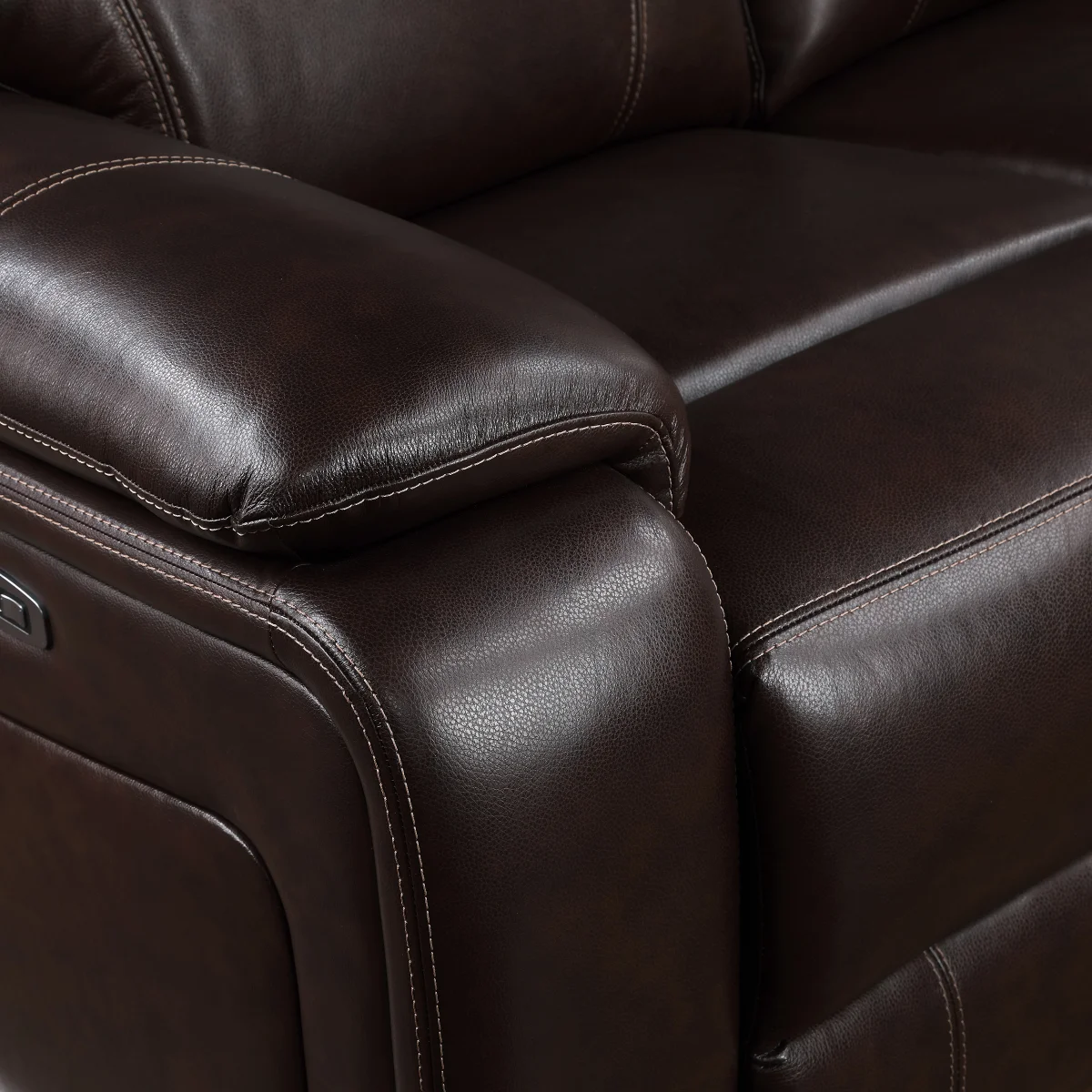 Fallon Leather Power Reclining Sofa with Power Headrests | Second Story ...