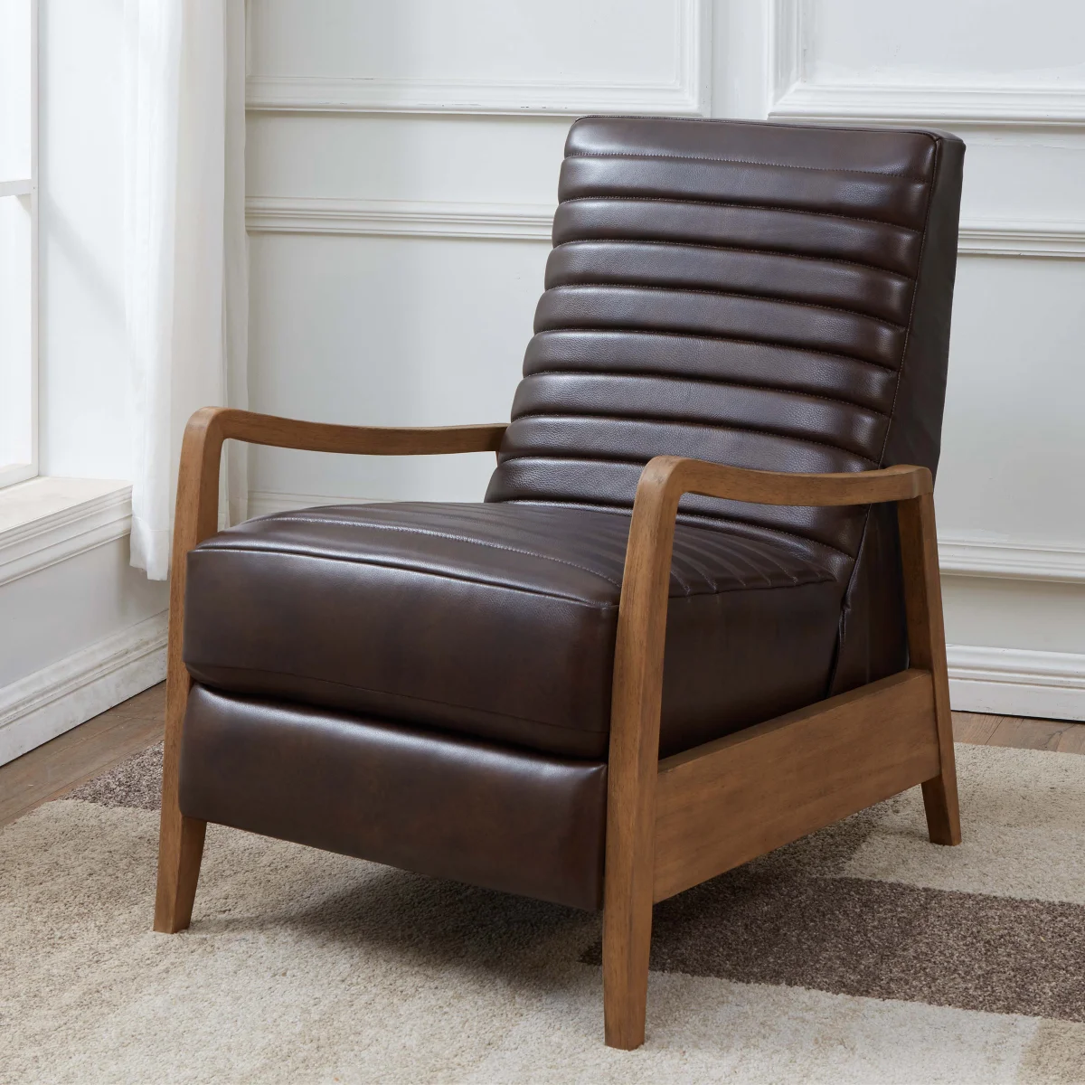 Henrik Leather Pushback Recliner | Second Story Living